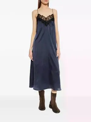 IRO PARIS Bailar Lace-trim Midi Dress