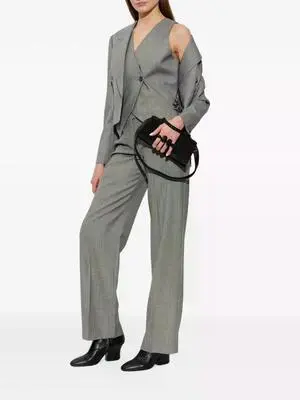 Alexander McQueen Lace-up Asymmetric-hem Vest