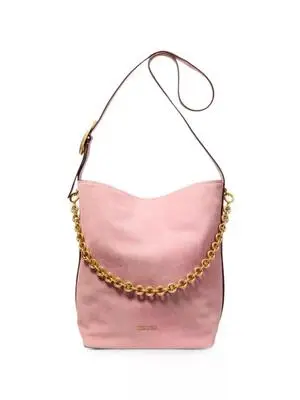 Michael Kors Large Nolita Suede Shoulder Bag - Pink