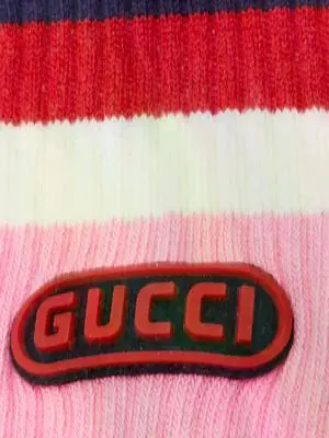 Gucci Logo-patch Striped Socks