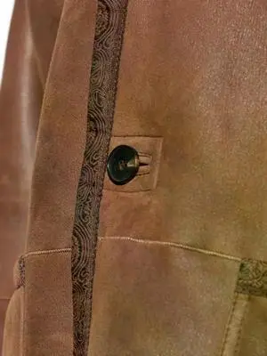 Etro Shearling-lined Paisley-trim Coat