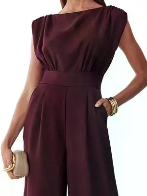 BWLDR Draped-detail Jumpsuit