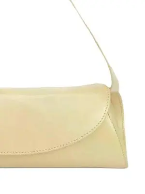JIL SANDER Small Cannolo Leather Shoulder Bag - Yellow