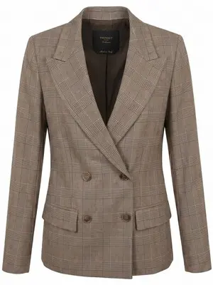 TWINSET Prince Of Wales Blazer - Brown