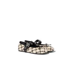 Miu Miu Bouclé Check Ballerinas