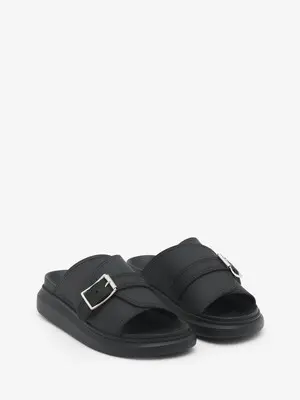 Alexander McQueen Hybrid Buckle Sandal - Black