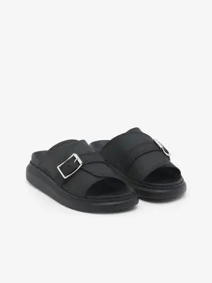 Alexander McQueen Hybrid Buckle Sandal - Black