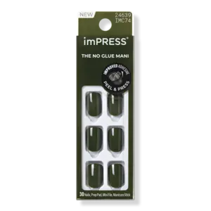Kiss Impress Color Short Squoval Press On Nails - Boreal