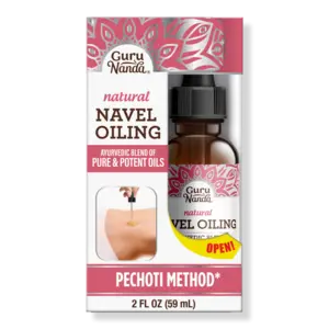 GURUNANDA Ayurvedic Navel Oiling Blend With Castor Oil, Neem & Vitamin E - One-color