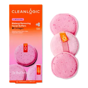CLEANLOGIC Infusions Makeup Removing Facial Buffers + Collagen - One-color