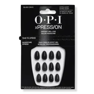 OPI Xpress/on Solid Color Press On Nails - Black Onyx