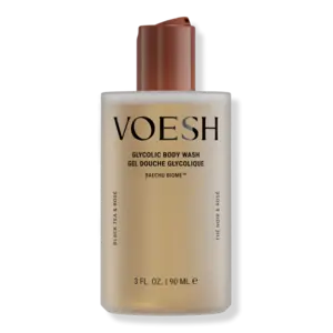 VOESH Mini Exfoliating Glycolic Acid Body Wash For Soft Glowing Skin Black Tea & Rose - One-color