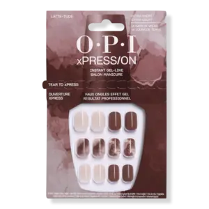 OPI Xpress/on Fall Press-on Nail Collection - Latte-tude