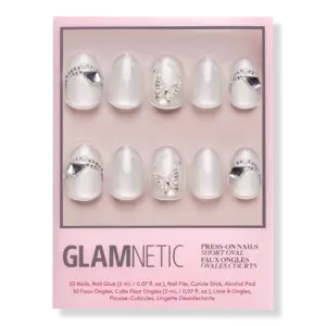 GLAMNETIC Diamond Press-on Nails - One-color