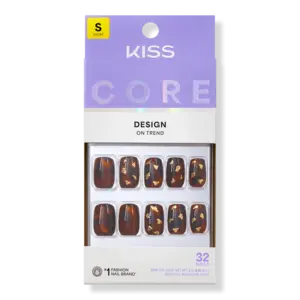 Kiss Core Design Short Squoval Press On Nails, Your Time - One-color