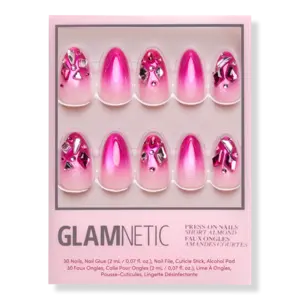 GLAMNETIC Pink Tourmaline Press-on Nails - One-color