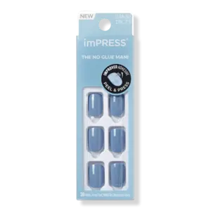 Kiss Impress Color Short Squoval Press On Nails - Frostel