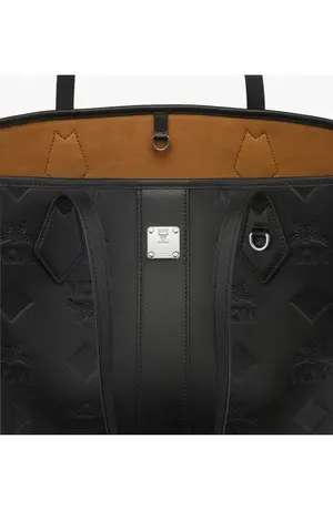 Mcm Medium New Liz Shopper In Embossed Monogram Leather