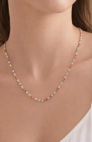 Argento Vivo Multicolor Beaded Necklace