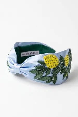 HAIR DRAMA CO Lemon Spritz Knotted Headband