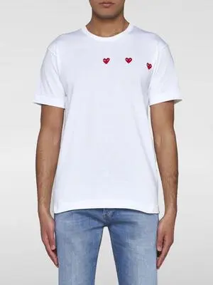 Men's Comme Des Garcons Play White T-shirts
