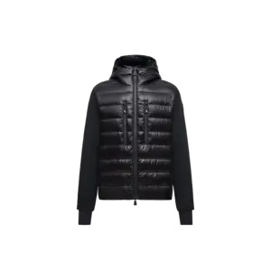 Moncler Padded Zip-up Hoodie - Black