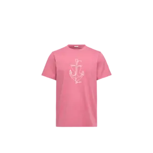 Moncler Embroidered Cotton T-shirt - Purple