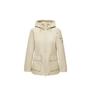 Moncler Moncler Leandro Hooded Parka Beige