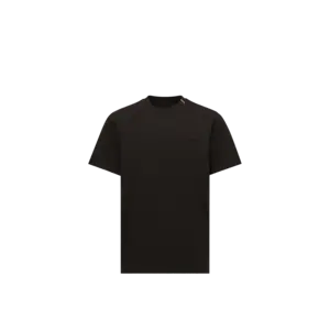 Moncler Logo Cotton T-shirt - Black