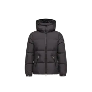 Moncler Fourmines Hooded Short Down Jacket - Black