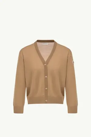 Moncler Wool Cardigan - Beige