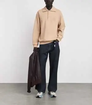 Casablanca Stretch-cotton Spread-collar Sweatshirt