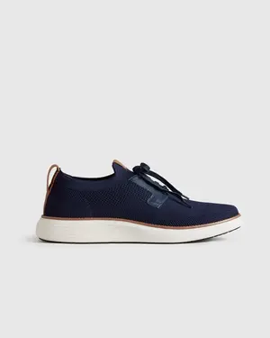 Quince Engineered Knit Derby Sneaker - Dark Navy