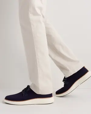 Quince Engineered Knit Derby Sneaker - Dark Navy
