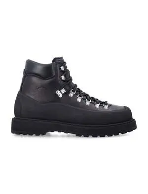 Diemme Hiking-inspired Platform Sneakers With Rubber Protection And Extra Laces - Nero