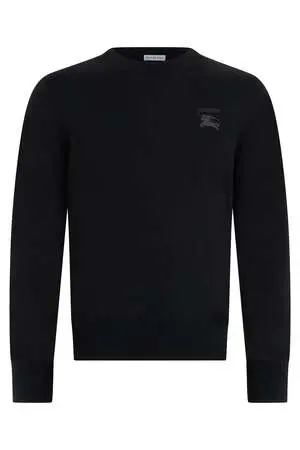 Burberry Wool Crewneck Sweater With Discreet Logo