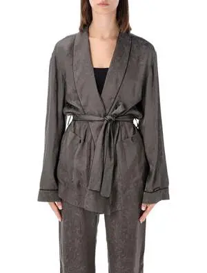 GOLDEN GOOSE Viscose Utility Jacket - Moonlight Grey