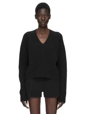 Rick Owens V-neck Drop Shoulder Sweater