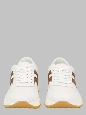 Hogan Hyperlight Calfskin & Mutton Mini Sneaker - White