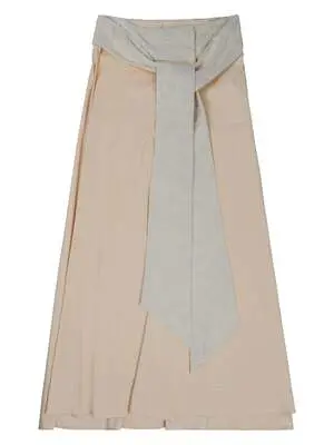 OSCAR THE COLLECTION Linen-blend Mini Skirt