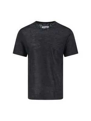 MAISON MARGIELA Mm6 Maison Margiela Graphic Logo T-Shirt Black