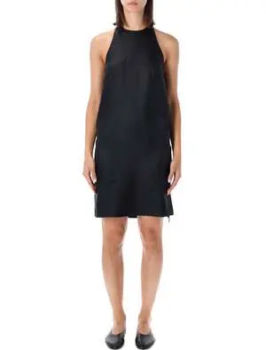 Loulou De Saison Silk Halterneck Knee-length Dress