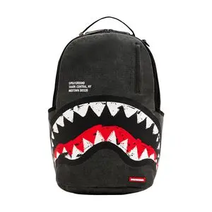 SPRAYGROUND Shark Central Denim Backpack - Black