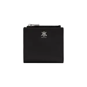 Kith Saffiano Leather Snap Wallet - Black