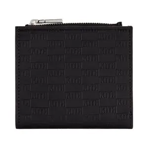 Kith Monogram Leather Snap Wallet - Black