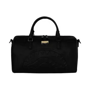 SPRAYGROUND Gold Brick Drop Mini Duffle Bag /gold - Black