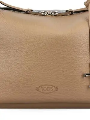 TOD'S Small Calf Leather Handbag With Shoulder Strap - Brown