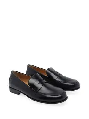 TOD'S Leather Loafers With Embossed Rubber Detailing