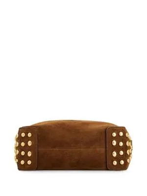 TOD'S Metal Dots Suede Mini Bag - Brown