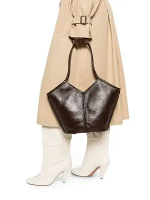 Hereu Calella Small Leather Tote Bag - Multicolor